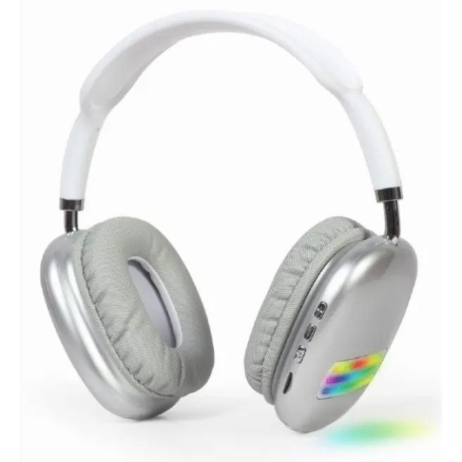 BHP-LED-02-W Gembird Bluetooth stereo Slualice sa mikrofonom Bt V5.0 400mAh/32Ohm, 2h Li-ion Bele
