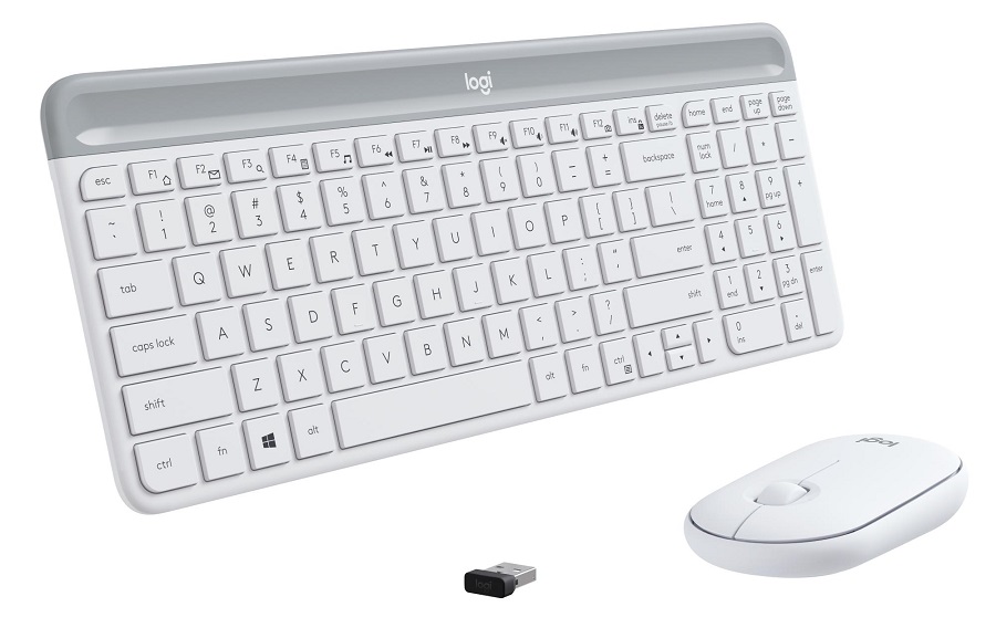 Logitech MK470 Slim Wireless Keyboard and Mouse Combo OffWhite - US