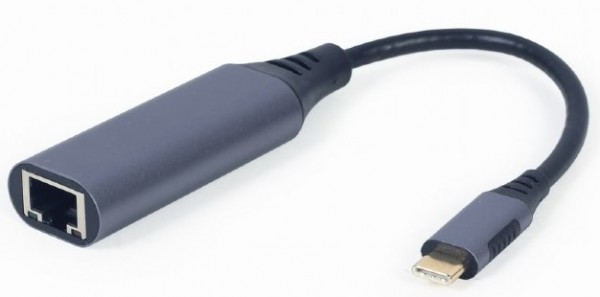 A-USB3C-LAN-01 Gembird USB type-C Gigabit network adapter, space grey (alt A-USB3AC-LAN-01) FO