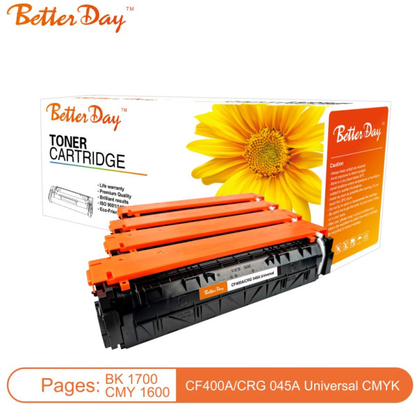 Toner BetterDay CF402A CRG045A 201A Y M252 zam. kaseta za HP Yellow 1.6k
