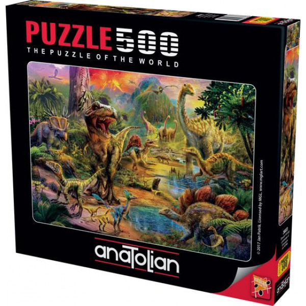 Anatolian Puzzle Landscape Of Dinosaurs 500 pcs 136038