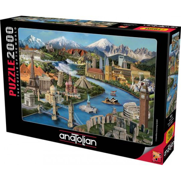 Anatolian Puzzle Popular Landmarks 2000 pcs 139411