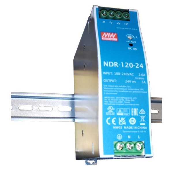 NAPAJANJE NDR-120-24 MONTAŽA NA DIN ŠINU 24VDC 120W