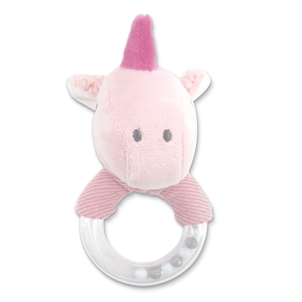 Lorelli Plišana zvečka za bebe Ring Unicorn Pink 10191360007