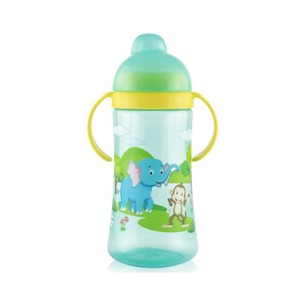 Lorelli Sportska bebi šolja 330ml sa drškama i mekim kljunom Green 10200910003