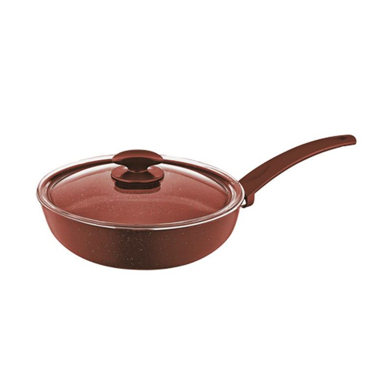 Zilan Granitni tiganj sa poklopcem 26cm Red ZLN2072R
