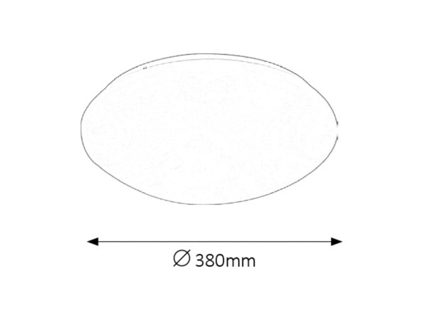 Lucas plafonjera LED 24W, 4000K, 38cm bela IP20 (3436)