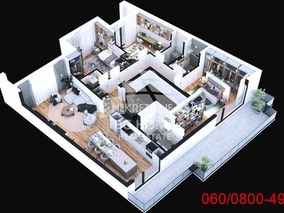 4.0 stan u LUX novogradnji, Metohijska ID#3259