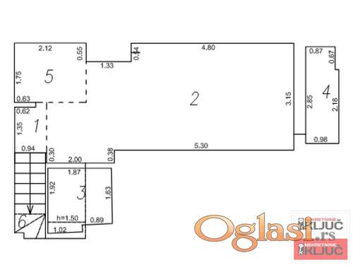 BULEVAR EVROPE, 74 m2, Trosoban-Duplex sa pdv