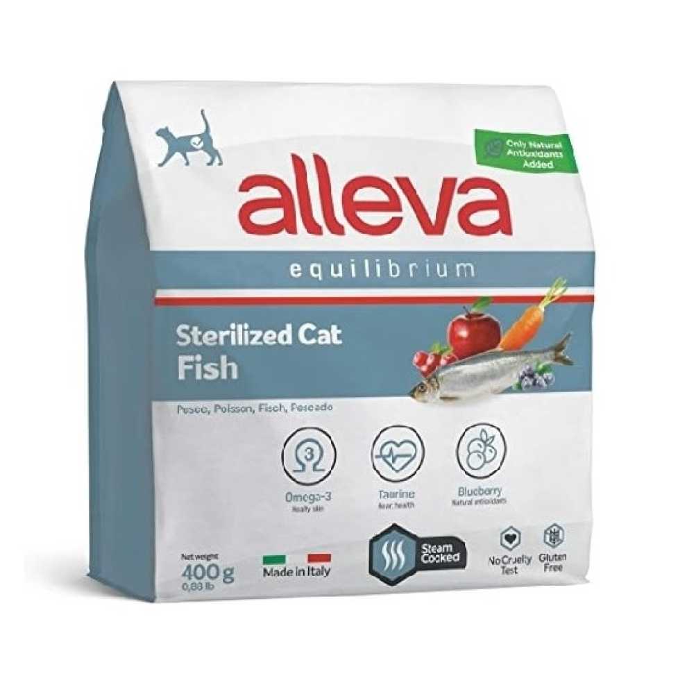 Alleva hrana za mačke EQUILIBRIUM Sterilised Adult - riba 400g