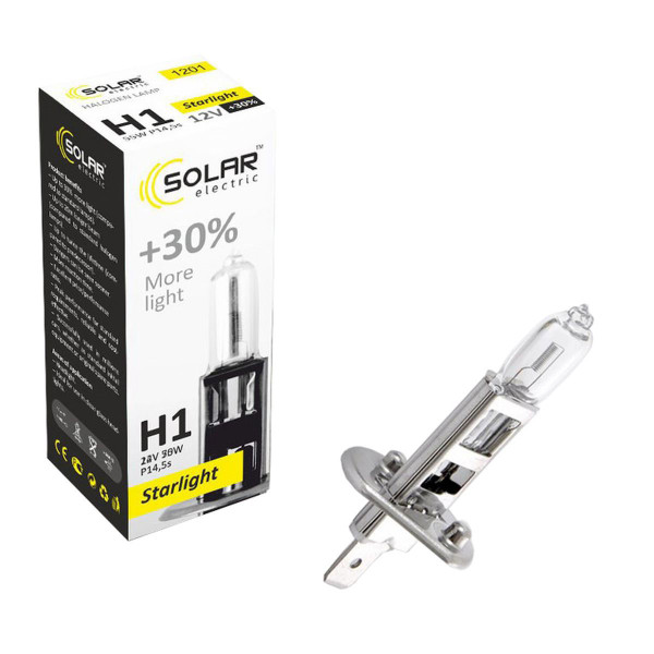 SIJALICA 12V H1 55W P14,5S STARLIGHT +30% VIŠE SVETLA,3700K