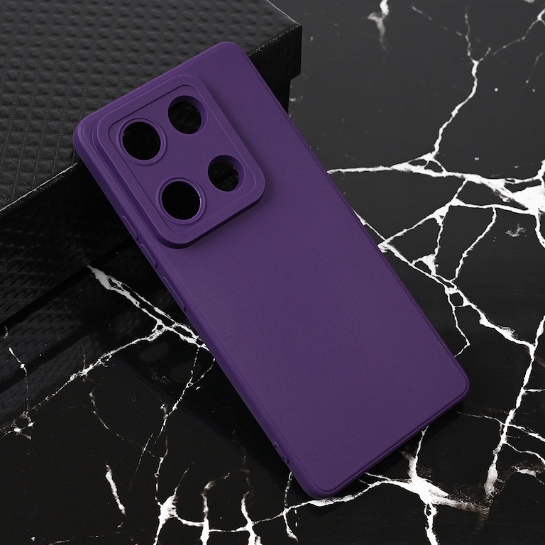 Zastitna maska (futrola) Teracell Giulietta - Xiaomi Redmi Note 14S (EU) mat tamno ljubicasta