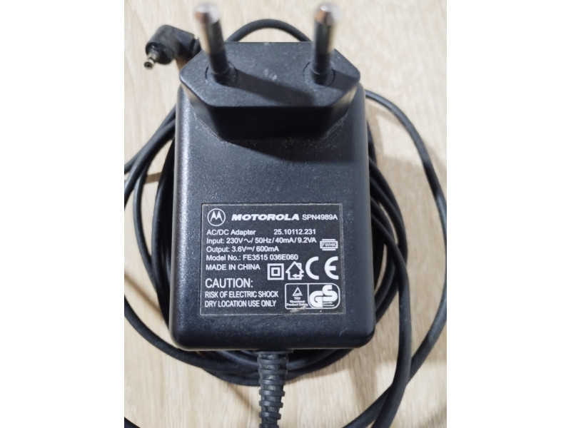 Motorola adapter 3,6v---600ma