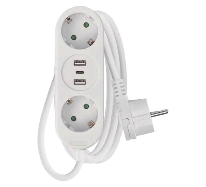 Emos Produžni kabl sa 2 USB izlaza 1,4 m P02214E