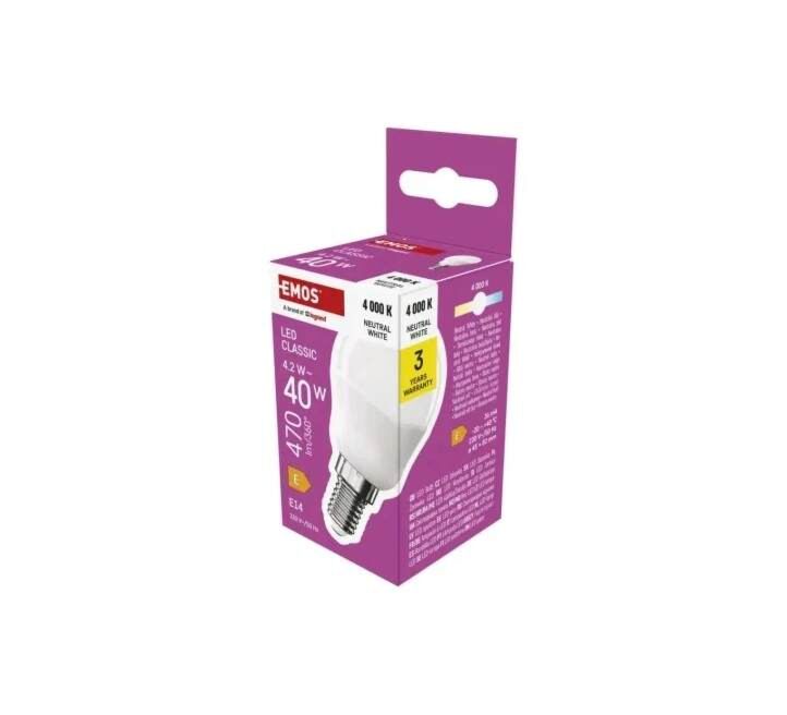 Emos Led sijalica Mini Globe 5,5 W E14 Neutralno bela ZQ1E23