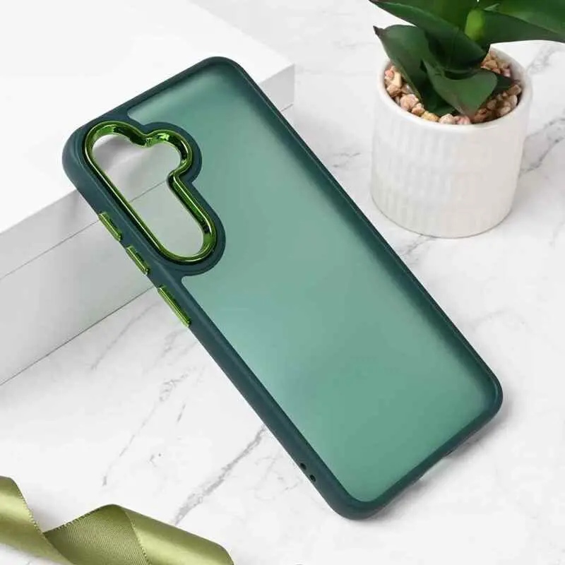 Maska Shining Camera za Samsung S931B Galaxy S25 tamno zelena
