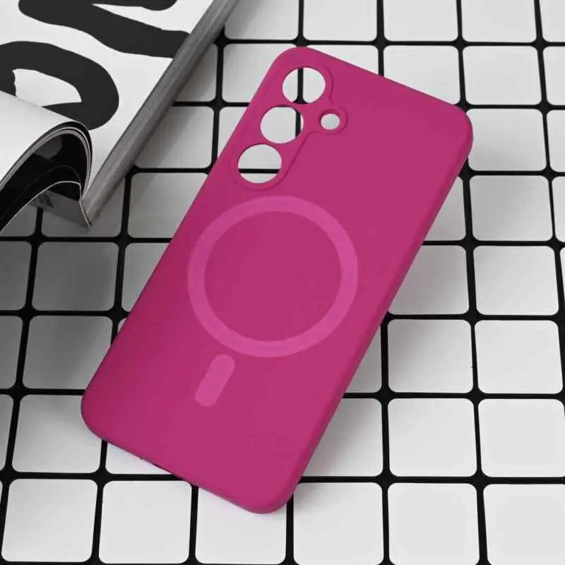 Maska Magsafe Pure color za Samsung S931B Galaxy S25 tamno pink