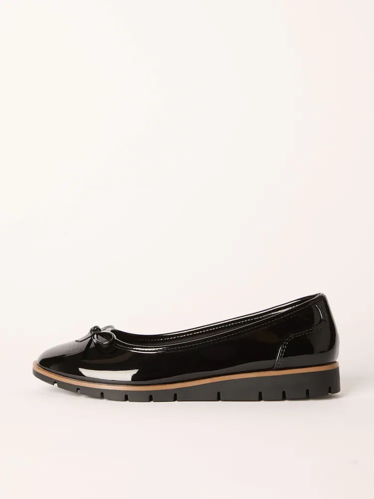 Friends Like These Comfort Patent Faux Leather Cipele sa ravnim đonom Baletanke Cipele