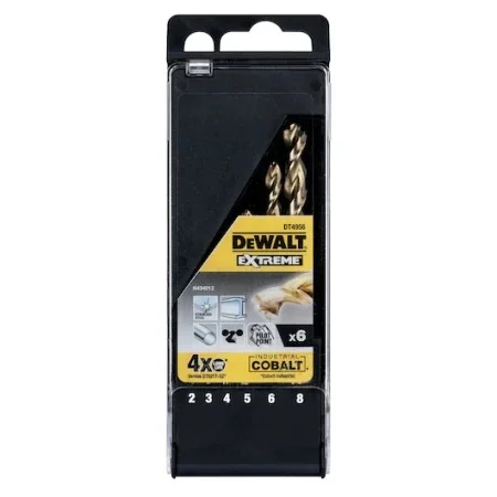 DeWalt DT4956 burgije za metal, HSS-Co, 6 komada, 2-8mm ( DT4956 )