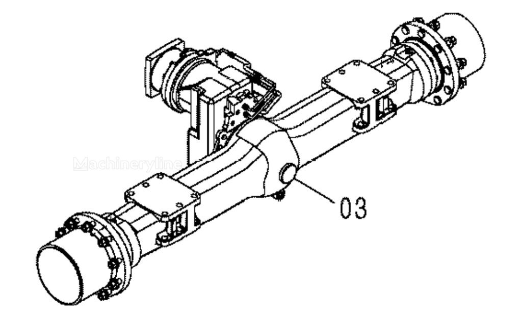 Hitachi 4143000182 osovina za 2HL100 građevinske mašine