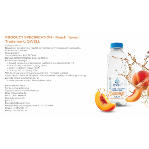 Qwell Collagen voda beauty breskva