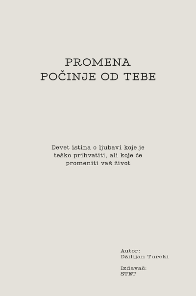 Promena počinje od tebe