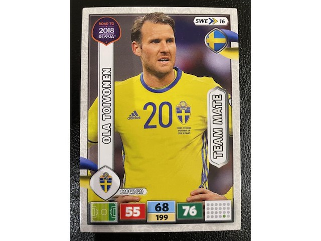 (ka) Road to Russia 2018 Adrenalyn XL Panini swe 16