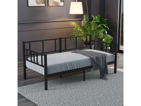 HANAH HOME Krevet od metala Daybed Black 100x200