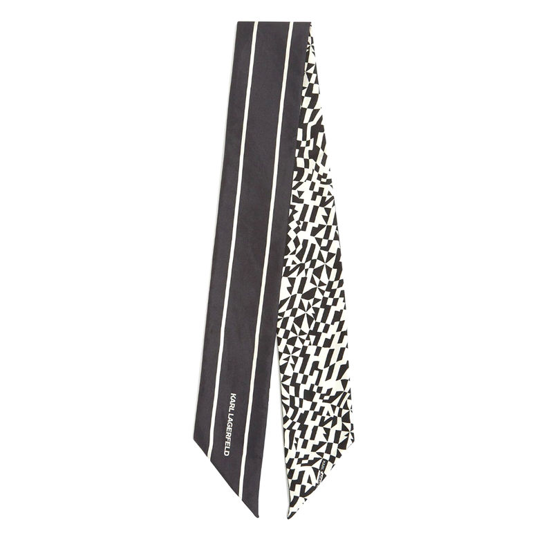 Ženska ešarpa Karl Lagerfeld K/essential thin silk scarf gp