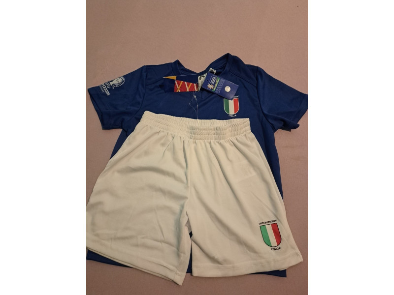 **ITALIA Uefa 2024 komlet sorc i dres vel.122-128**