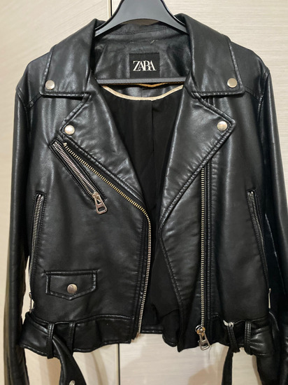 ZARA JAKNA. Faux Leather. M