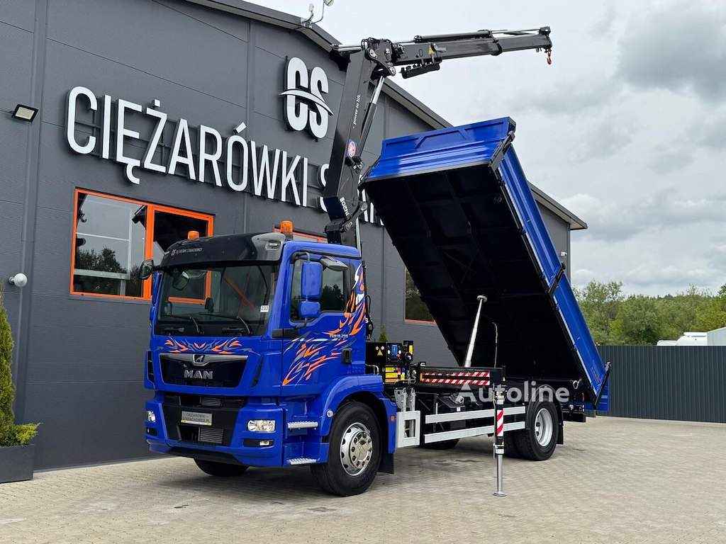 MAN MAN TGM TGL TGS 18.250 // E6 // wywrotka + HDS HMF z pilotem // kiper