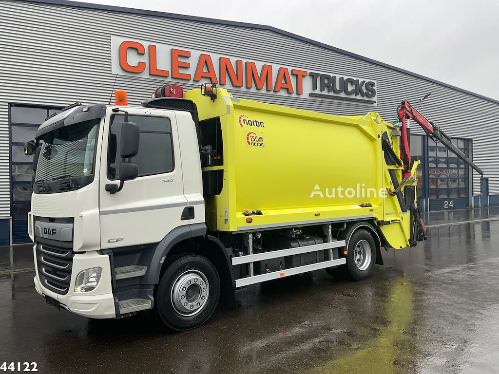 DAF FA CF 340 Euro 6 Norba 17 m³ + Palfinger 3.8 Tonmeter laadkraan kamion za smeće