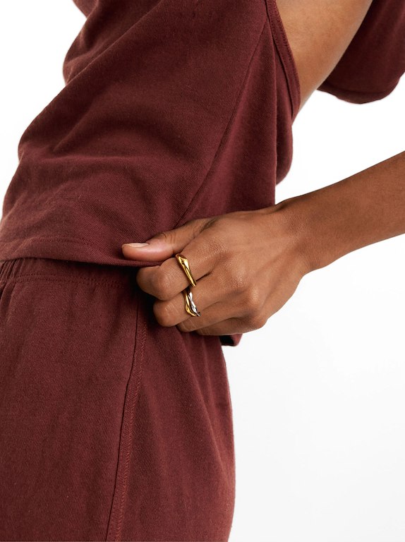 BICOLOR WAVY RING SET – STAINLESS STEEL
