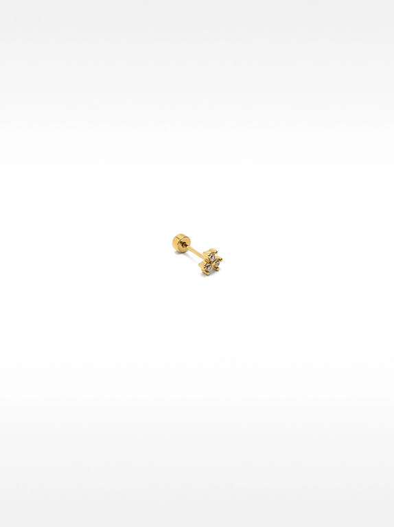 EAR PIERCING WITH CRYSTALS – STAINLESS STEEL