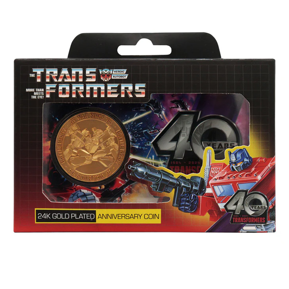 Transformers 40th Anniversary 24k Gold Plated Coin