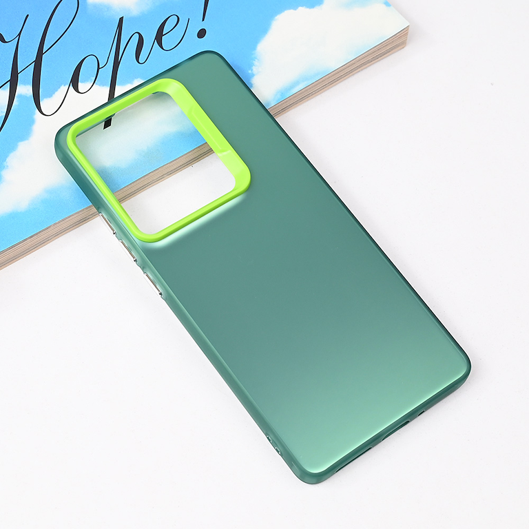 Maska(futrola) Clear za Xiaomi Redmi Note 14s zelena