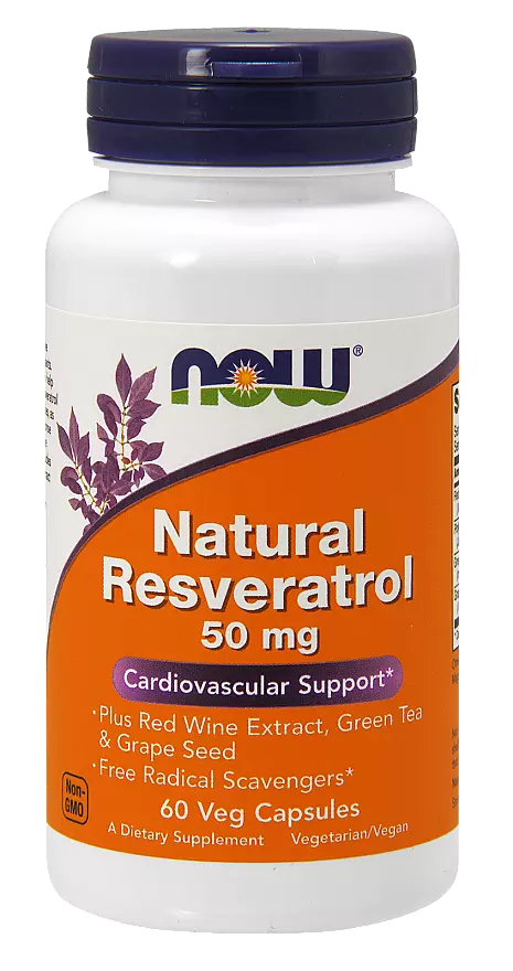 NOW Natural Resveratrol 50mg 60 Kapsula