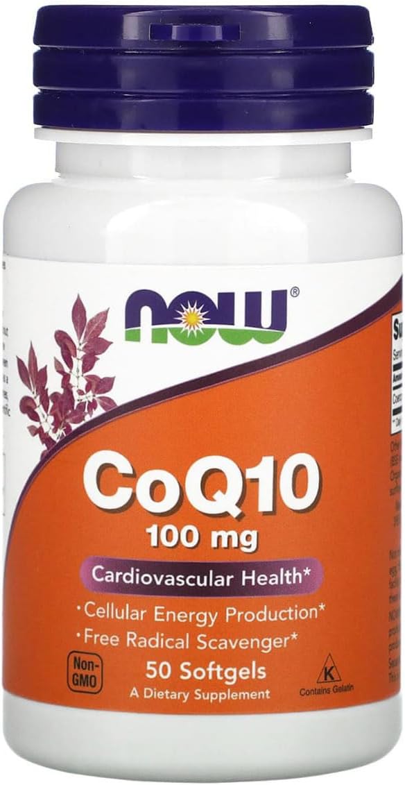 NOW Coenzyme Q10 50mg, 100kapsula
