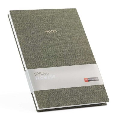 Notes A5 – 80 listova, tačkice, Green Spring Flowers (MR28217) MIQUELRIUS
