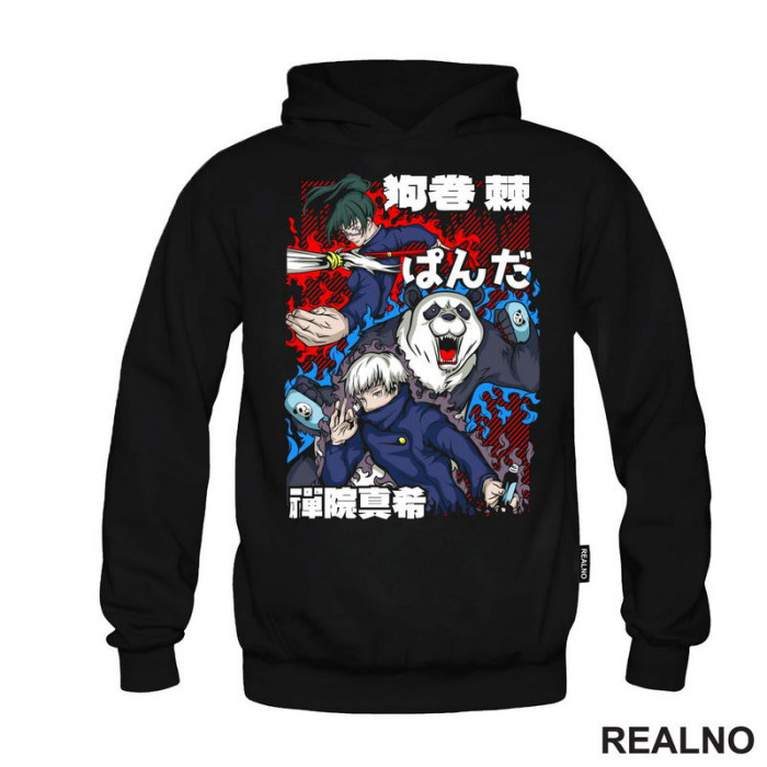 MAKI ZEN'IN, PANDA AND GOJO - JUJUTSU KAISEN - DUKS