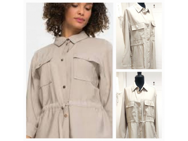 ZARA SAFARI JAKNA KOŠULJA OVERSIZE