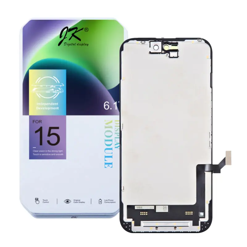 LCD za IPhone 15 touch screen crni JK (Incell - FHD)