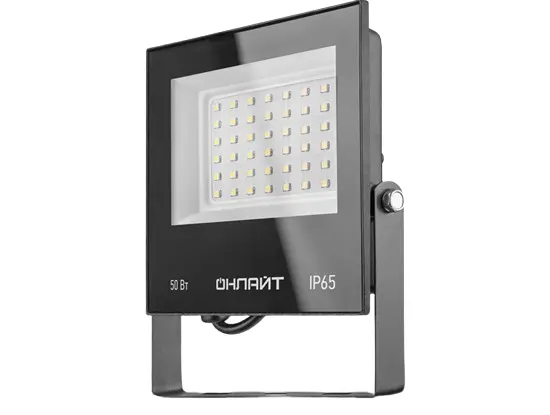 Onlajt LED Reflektor, 50W, 6000K, Crni