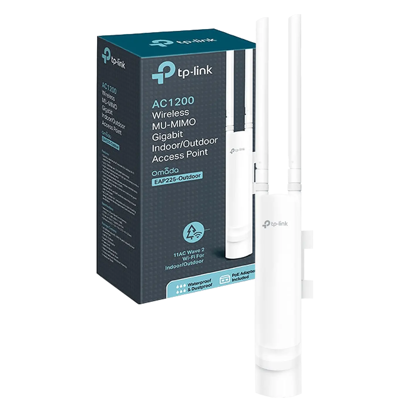 TP-LINK bežična MU-MIMO pristupna tačka, dvopoјasni, do 1200 Mbps - EAP225-spolja, bela