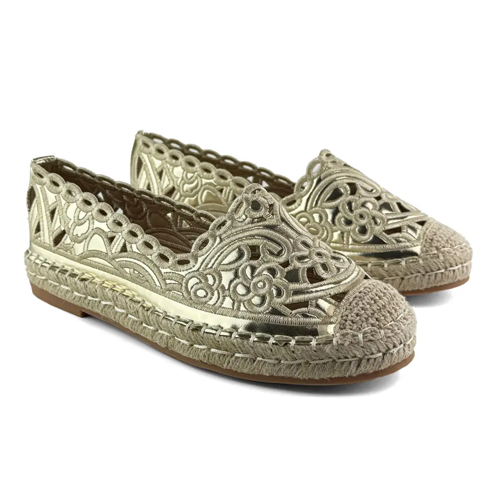 Emelie Strandberg Ženske espadrile, Zlatne boje