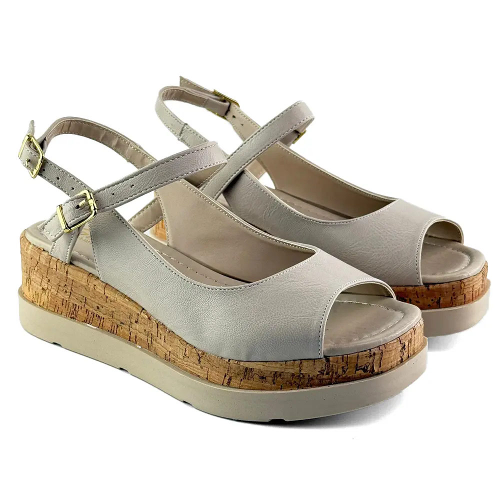 Mona shoes Ženske sandale, Krem