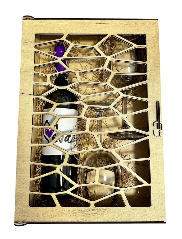 Aleksić Sevdah Gift Box 2 čaše - model saće
