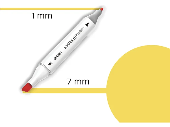 Deli Marker Sketch 35 limun žuta 70801A-35