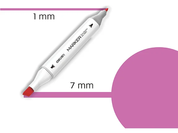 Deli Marker Sketch 125 fluorescentno roze 70801A-125